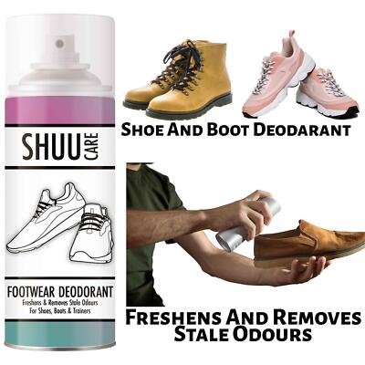 Shuu and Boot Deodorant Spray Smell Remover for Foot Neutralizes Odor ...