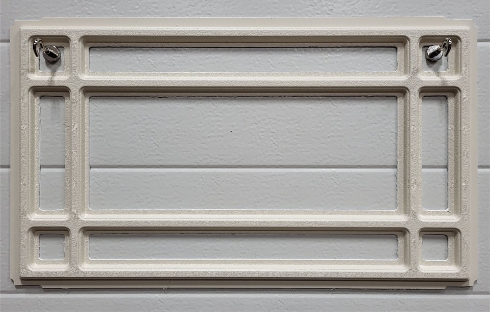 CLOPAY Prairie 510 Window Inserts /Short Panel Garage Door ALMOND Set ...