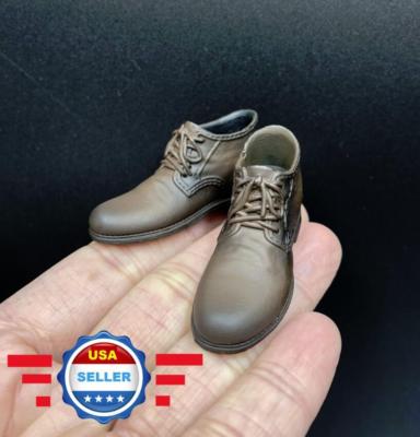 1/6 scale Brown Boots Shoes PEG BASED for 12'' MALE Action Figure ...