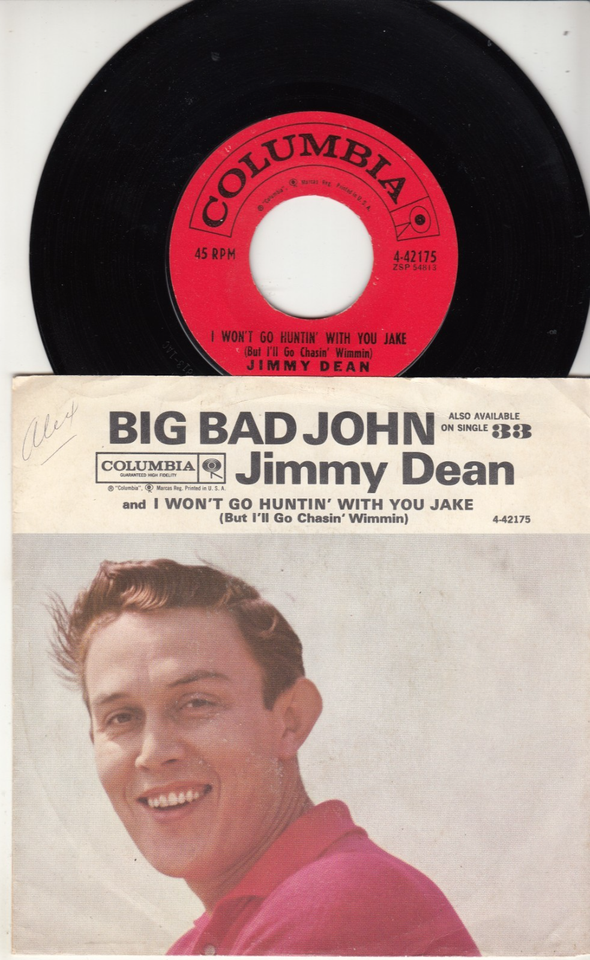 JIMMY DEAN - BIG BAD JOHN - ORIGINAL COLUMBIA RECORDS 45 WPS | eBay