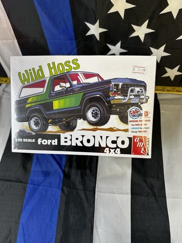 Vintage AMT AMT1304/12 Ford Bronco Wild Hoss 1978: Model Kit 1:25 Scale ...