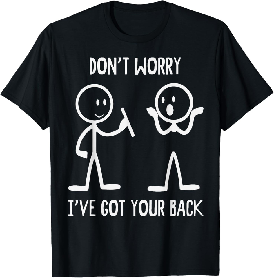 Stick Figures Funny Back Graphic Novelty Sarcastic Unisex T-Shirt | eBay