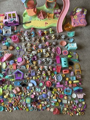 👀 Huge LPS Lot ~ Littlest Pet Shop Lot ~ 50+ Pets Plus 130+ Accessories ...