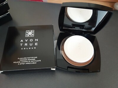 Avon True Colour Flawless Mattifying Pressed Powder In Neutral Deep ...