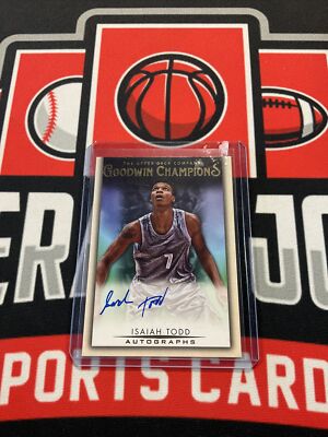 2021 Upper Deck Goodwin Champions Autographs Isaiah Todd Auto A-IT🔮 | eBay