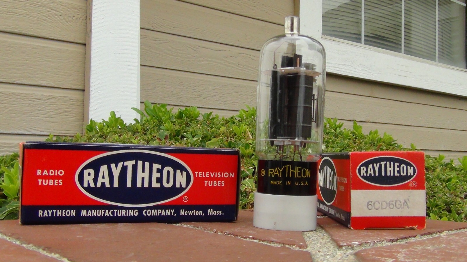 6CD6GA x2 NOS/NIB Raytheon Power Beam Output Tubes-Tested-Free Shipping ...