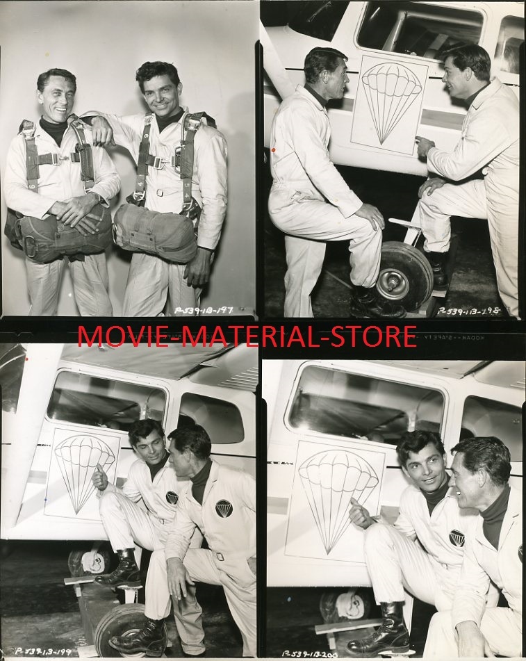 Ken Curtis Larry Pennell Ripcord Original 8x10" Contact Sheet Photo # ...