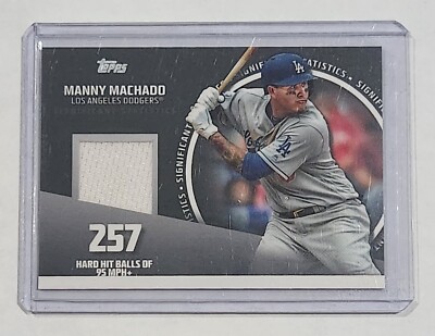2019 Topps Series 2 MANNY MACHADO Significant Statistics Relic #'d /99 ...