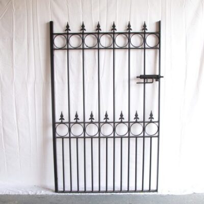Heavy Metal Garden Pedestrian Gate 5x4' Feet Victorian Style Wrought ...