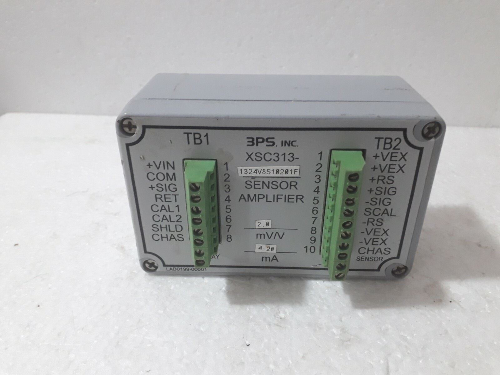 3PS INC XSC313-1324V8S10201F SENSOR AMPLIFIER 2.0 mV/V 4-20 mA | eBay