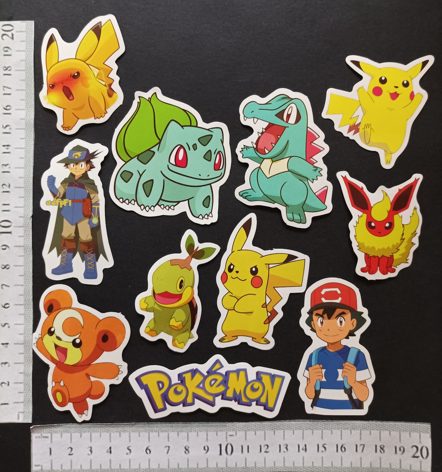 stickers 11 adesivi Pokemon Pikachu laptop tablet pc Bulbasaur Ash ...