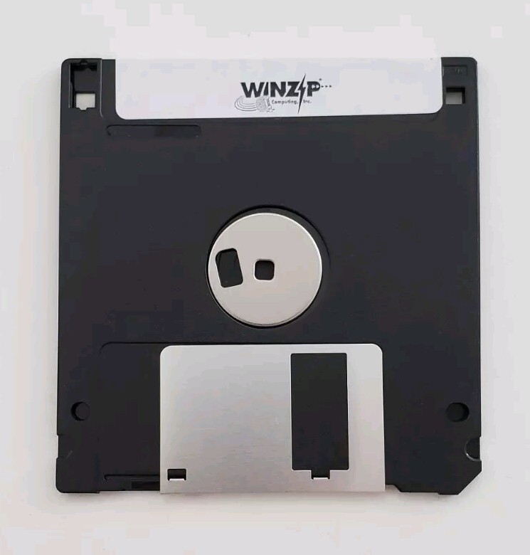 WinZip 8.0 For Windows 95 98 NT 2000 3.5" Floppy Disk Software Vintage ...