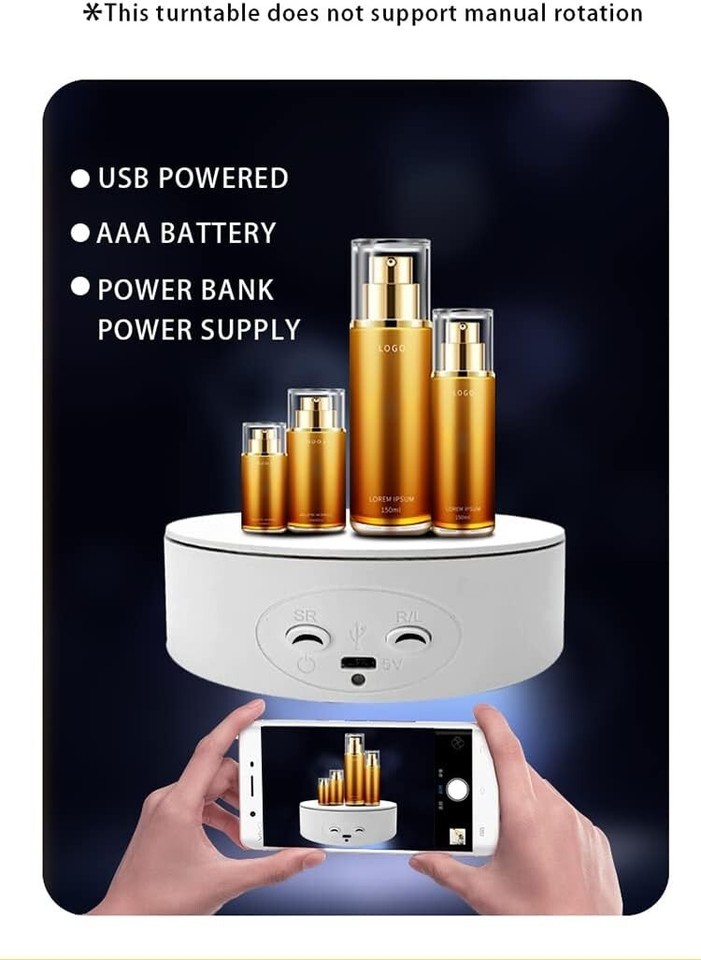 Rotating Display Stand ,5.2" 4.4lb Load Cup Display Stand Turner For ...