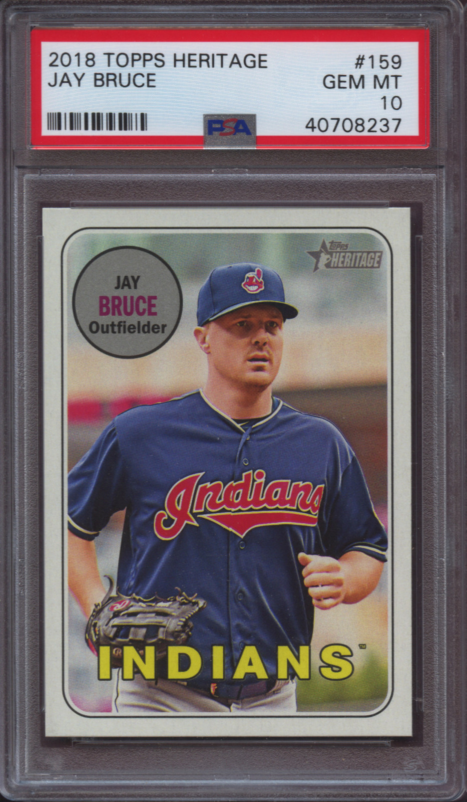 2018 Topps Heritage 159 Jay Bruce PSA 10 Gem Mint | eBay