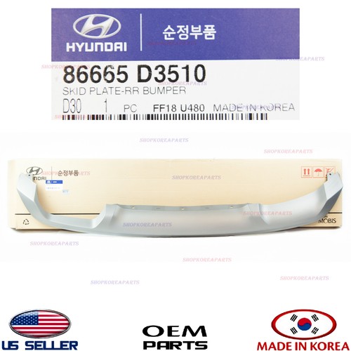 Genuine Rear Bumper Skid Plate Silver Panel ⭐ OEM ⭐ Hyundai Tucson 2019 ...