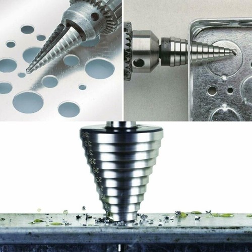 Efficiently Drill Holes with Step Drill Bit 13 Step Cone Cutter | eBay