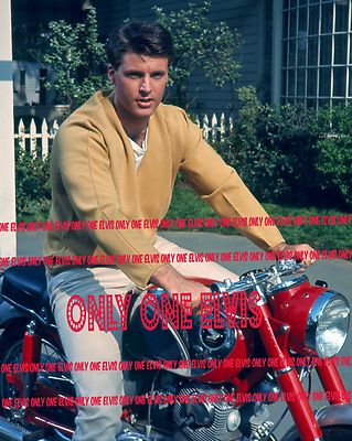1965 RICKY NELSON Teen Idol on his HONDA Motorcycle 8x10 Photo Premiere ...