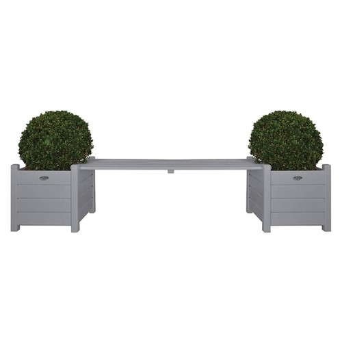 Esschert Design Planters with Bridge Bench Grey CF33G | eBay