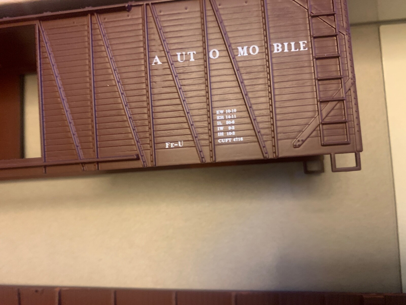 HO scale Walther Santa Fe ATSF 50' OB Auto box car kit | eBay