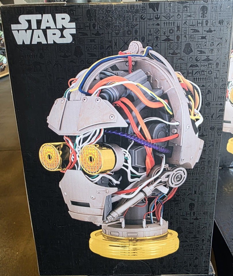 C-3PO Premium Electronic Head with Lights and Sounds Star Wars Galactic ...