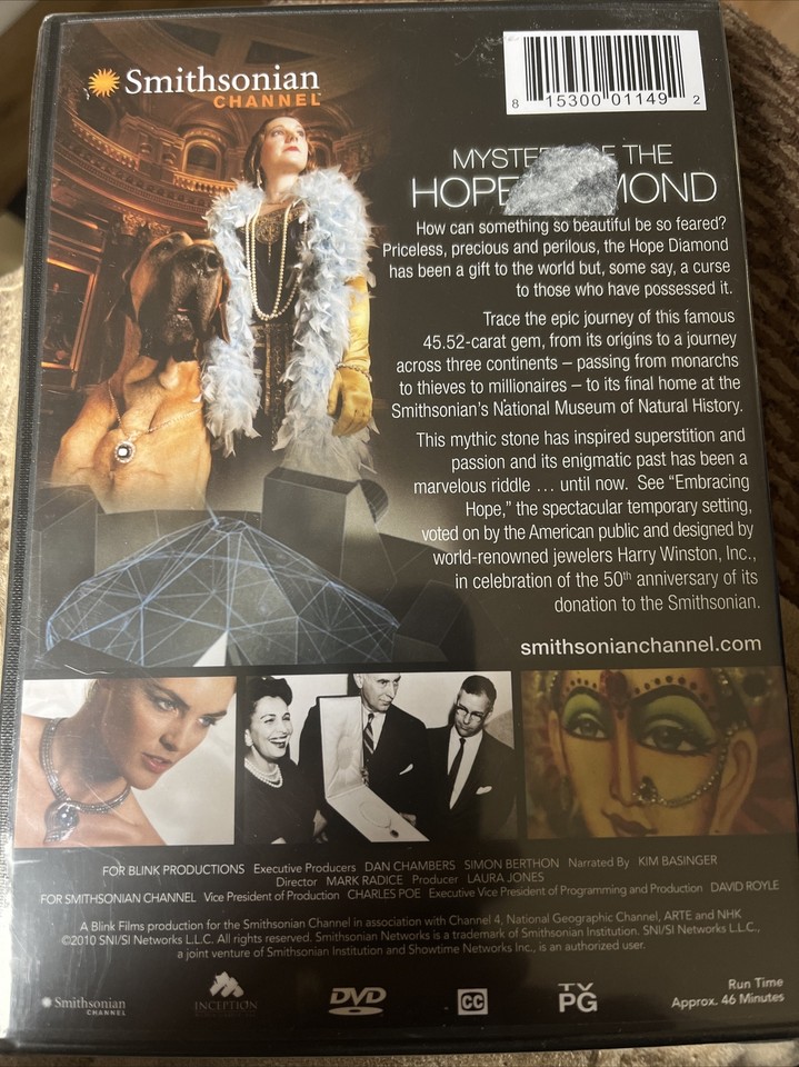 Mystery of the Hope Diamond (DVD, 2013) Smithsonian Channel Museum NEW ...