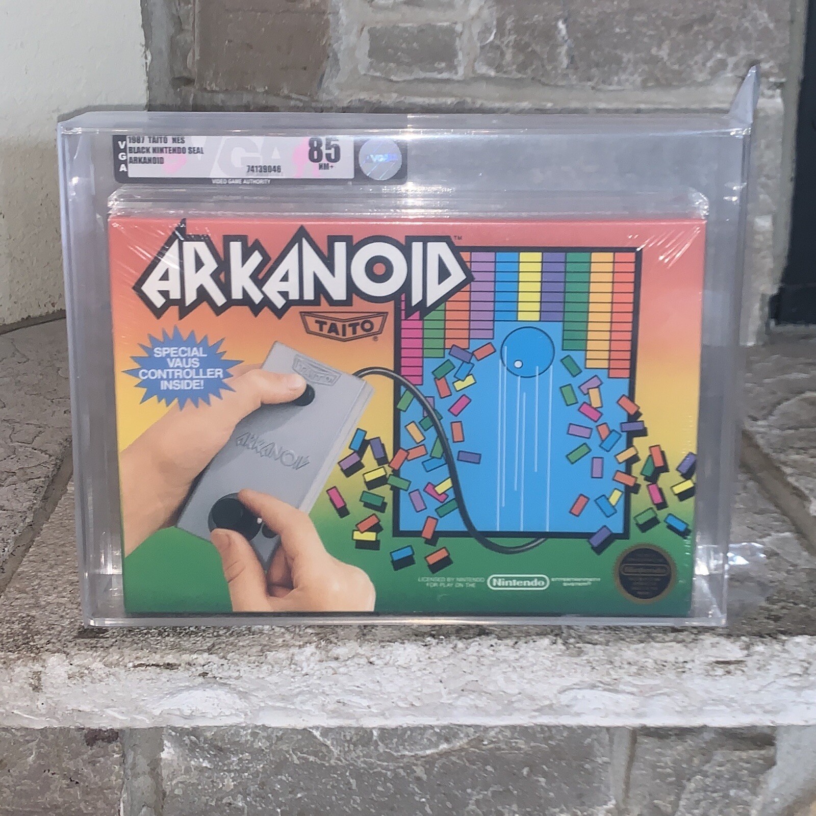 New NES Arkanoid Taito Factory Sealed VGA 8.5 Graded Game & Remote | eBay