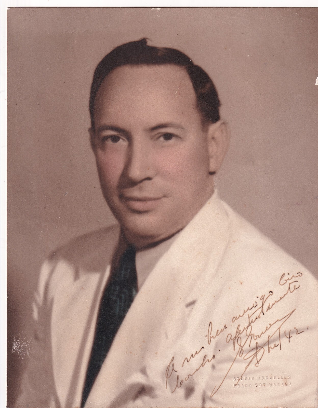 REPUBLICAN CUBAN POLITICIANS SENATOR GOMEZ COLOR IMAGE CUBA 1942 VTG ...