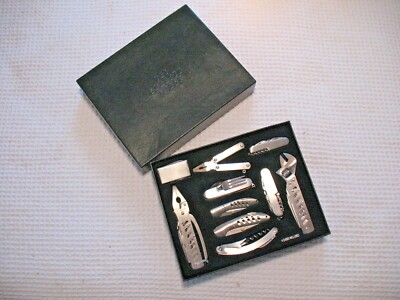 The Sharper Image 14 Pc Set Mens Utility Tools Knife Camping Cork Screw ...