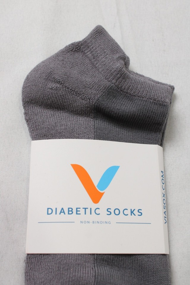 Viasox Unisex Diabetic Non-Binding Socks Assorted Colors/Sizes/Styles ...