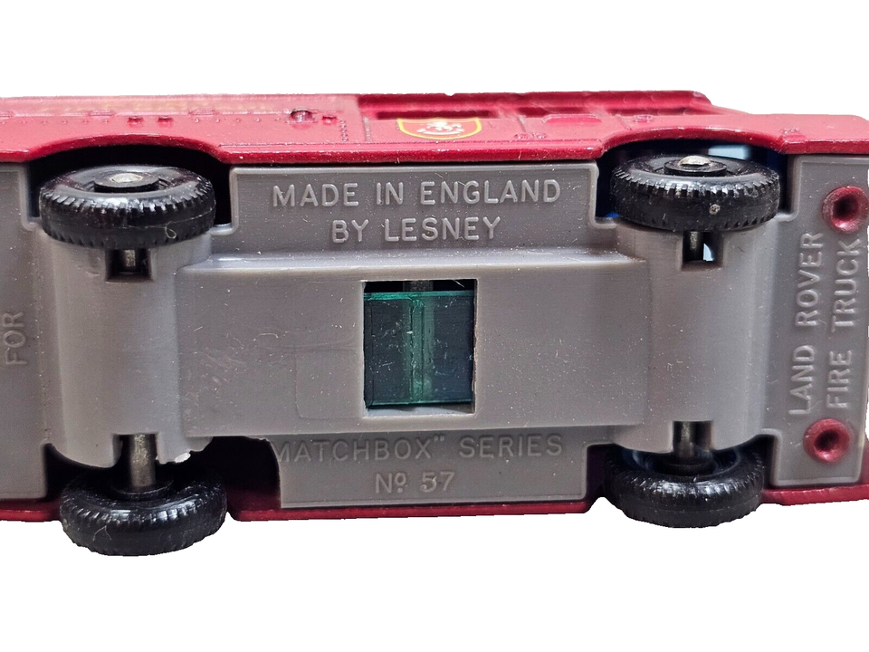 Vintage 1966 Matchbox Lesney Series 57 Land Rover Fire Truck, Made in ...