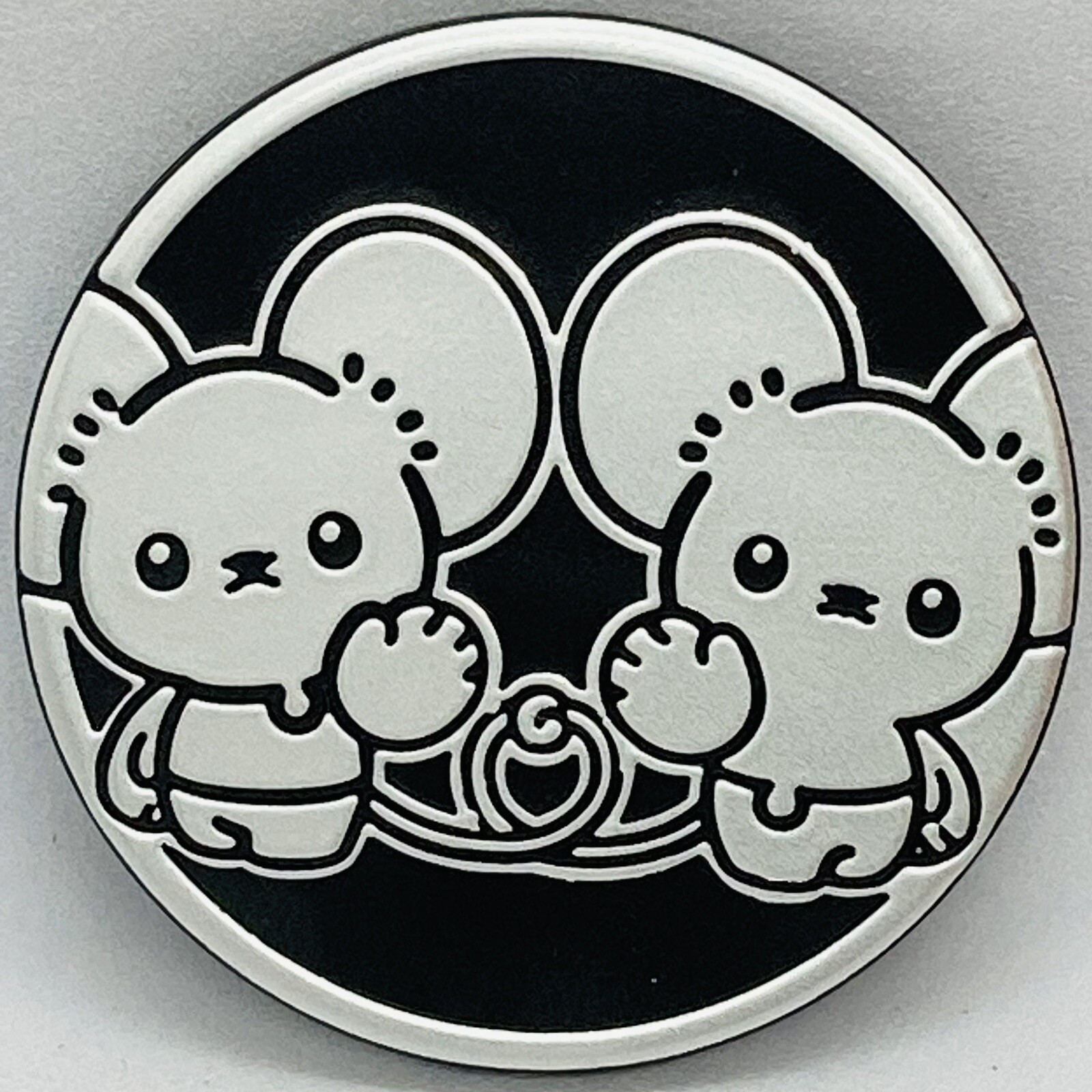 Pokemon Trading Card Games Tandemaus Silver Plastic Medal Japanese | eBay