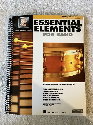 Essential Elements For Band Percussion Book 1 Hal Leonard 11A | eBay