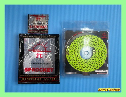 Fit Honda GROM125 MSX125 Front 14T & Rear 30T Sprocket & Yellow Chain ...