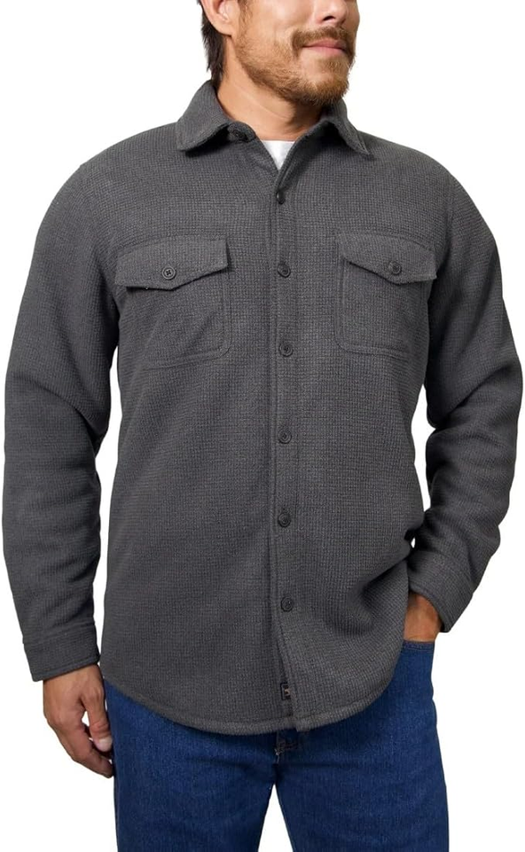 Freedom Foundry Men's Plaid Fleece Jackets Super Plush Sherpa Lined ...
