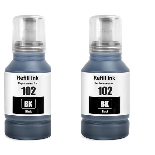Non-OEM Ink for Epson EcoTank ET-3700 Inkjet Printer refill 102 Bottle ...