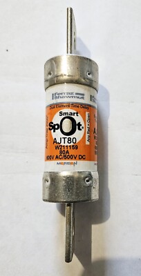 Ferraz Shawmut AJT-80 ( 80 Amp ) 600Vac Smart SPOT TIME DELAY Fuse | eBay