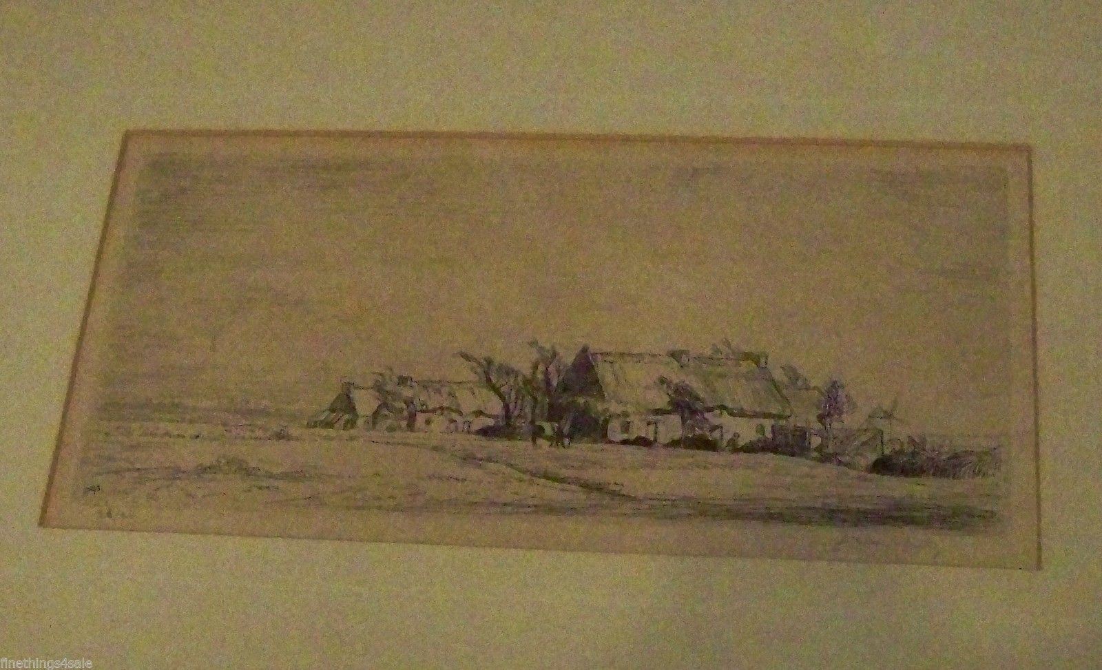 ADOLPHE BEAUFRERE ORIGINAL ETCHING -- from famed Albert Roullier Art ...