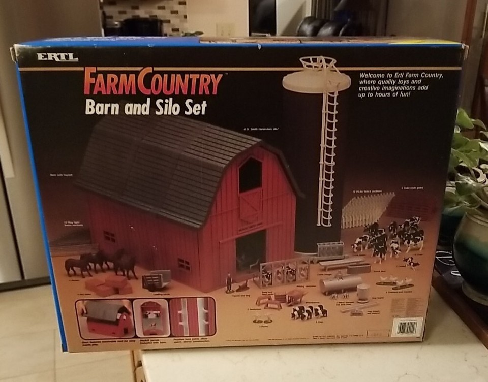 ERTL FARM COUNTRY, BARN AND SILO SET, 1/64TH SCALE In Original Box | eBay