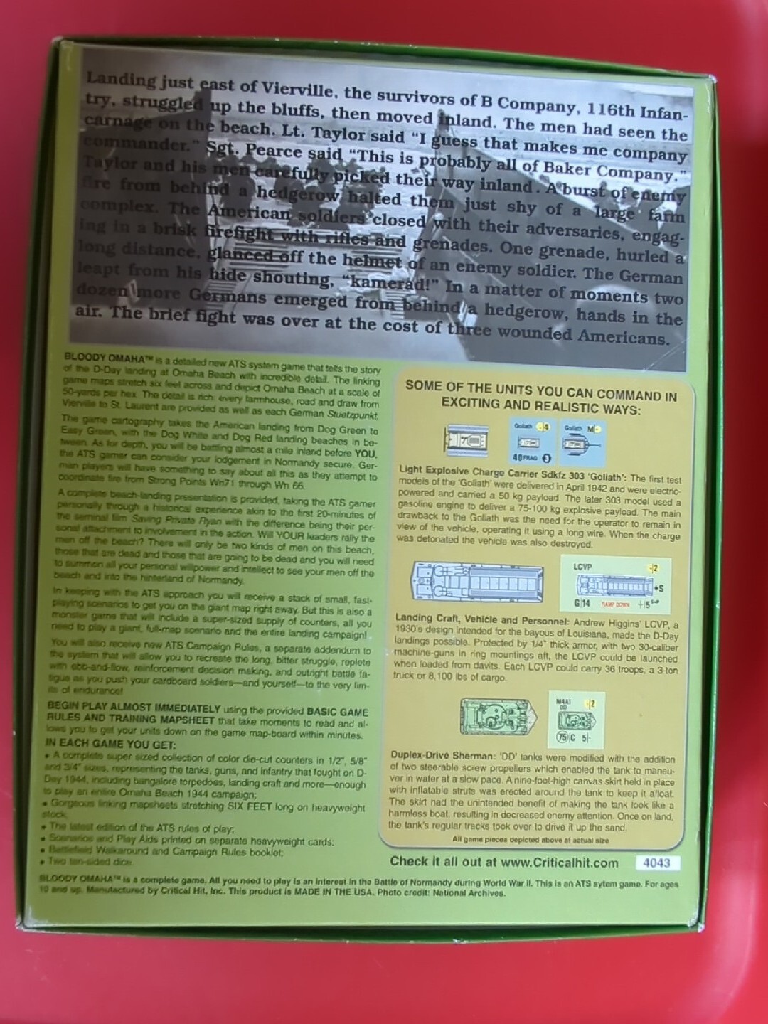 Bloody Omaha D-day 1944 - Critical Hit Advanced Tobruk System ATS War ...