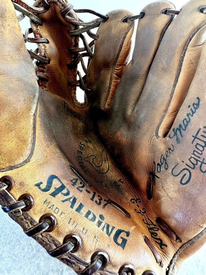 Vintage Spalding ROGER MARIS Signature Model 42-137 USA Baseball Glove ...