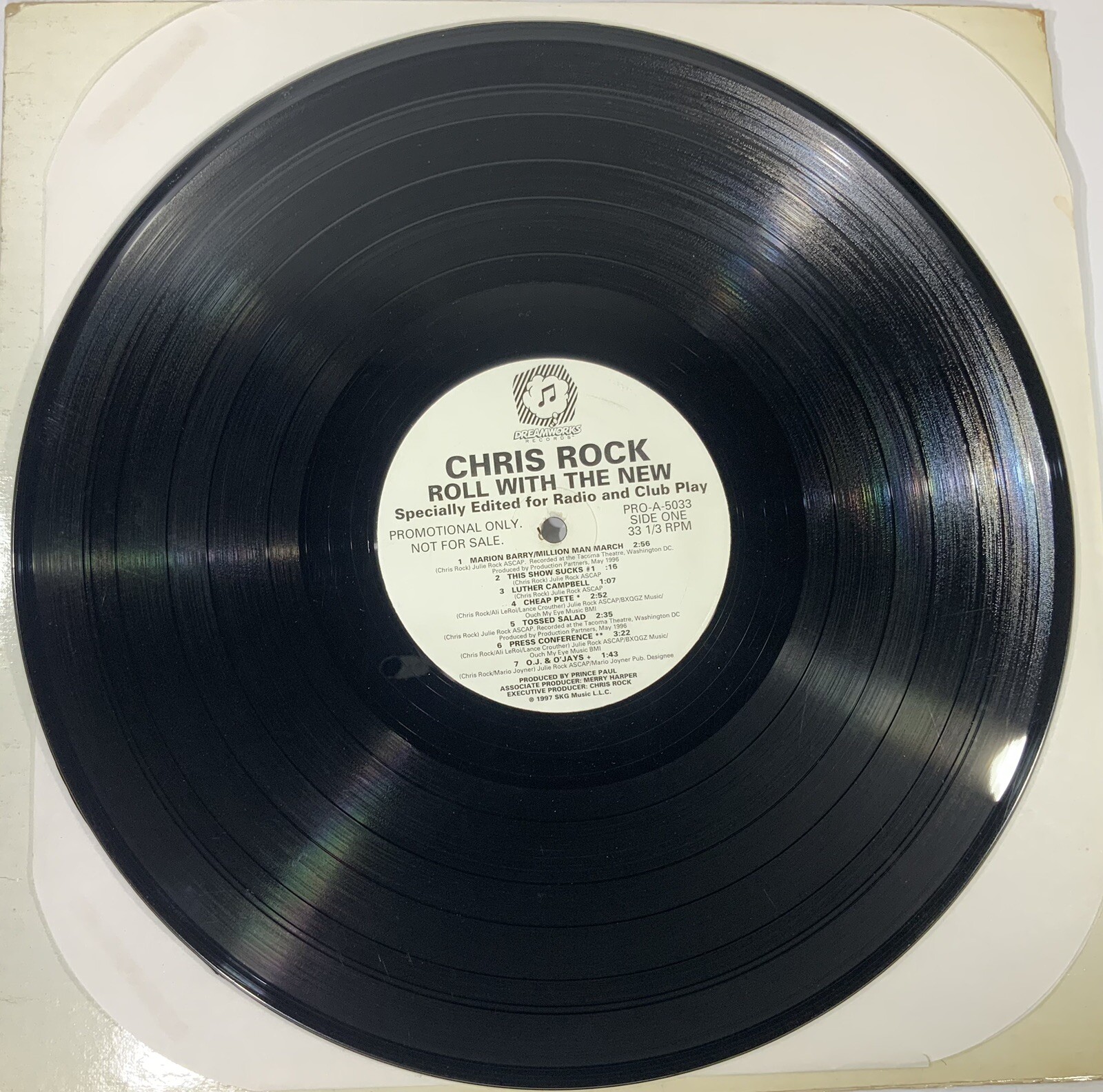 Rare HTF Chris Rock Vinyl - Roll With The New - Promo Only - Vinyl VG+ ...