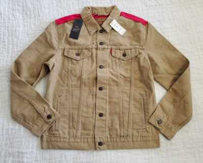 MEN'S L LEVI'S JUSTIN TIMBERLAKE FRESH LEAVES TRUCKER JEAN JACKET HI ...