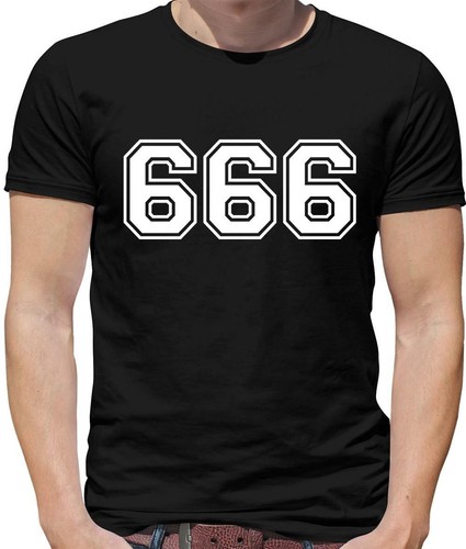 666 College - Mens T-Shirt - Satan - Devil - Scary | eBay