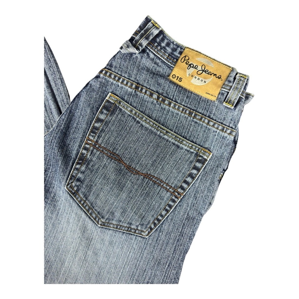 Pepe Jeans London Lot AA Mens 36x32 Construction Cert. Baggy Pants Y2K ...