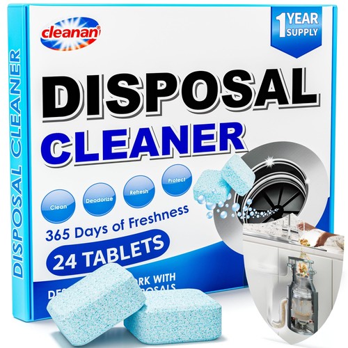 Foaming Garbage Disposal Cleaner and Deodorizer Tablets-24 Pack Food ...