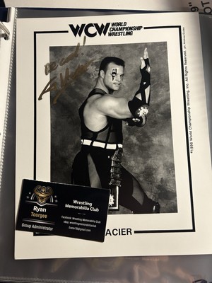 Glacier original WCW wrestling promo photo 1996 signed WWE WWF | eBay