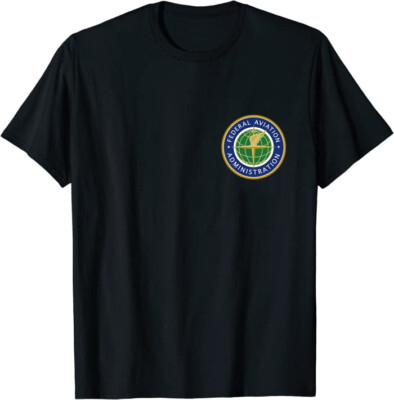 Federal Aviation Administration Logo Classic T-Shirt Size M-4XL Made in ...