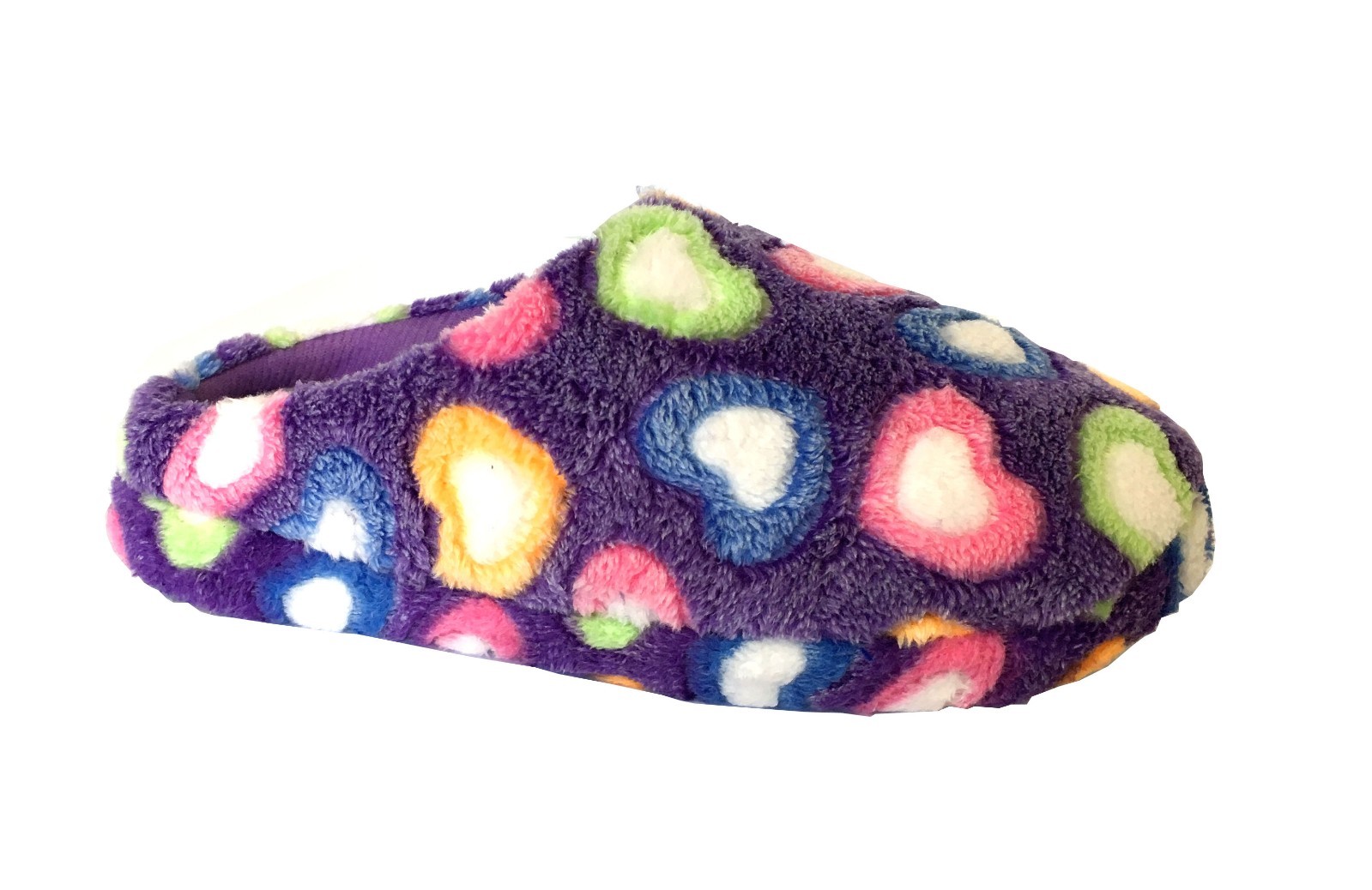 New Women Indoor Slipper Shoe Heart Print Cotton Fur Nice Warm ...