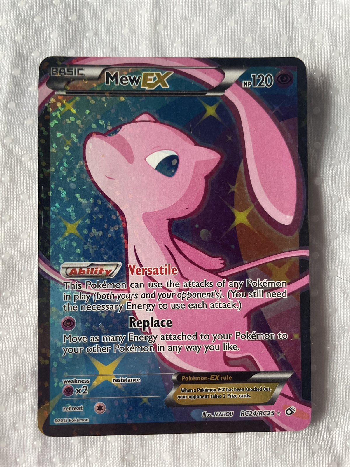 Pokémon TCG Mew EX Legendary Treasures RC24/RC25 Full Art Ultra Rare MP ...