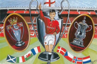 Picture Postcard>>Football, Manchester United Winning the Double Again ...